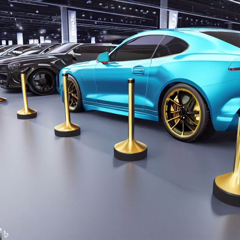 Car Show Stanchions and Barriers